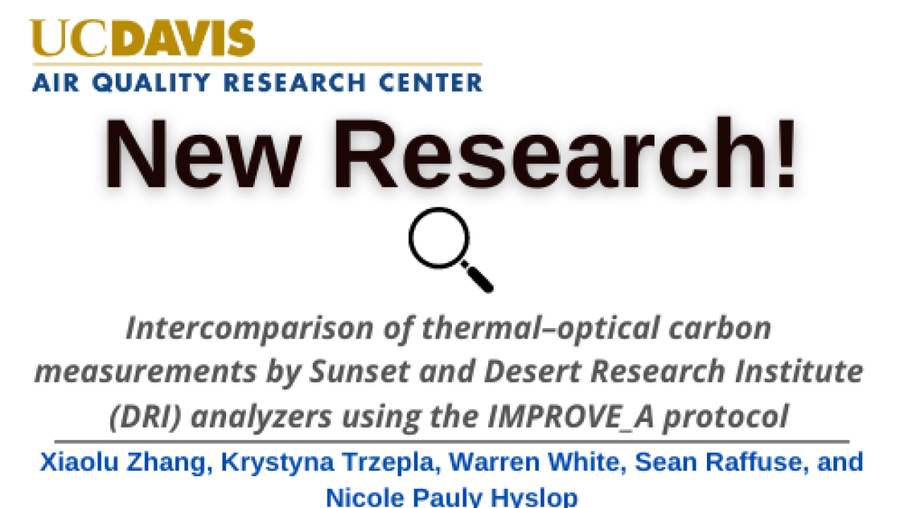 Intercomparison of thermal–optical carbon measurements by Sunset and ...